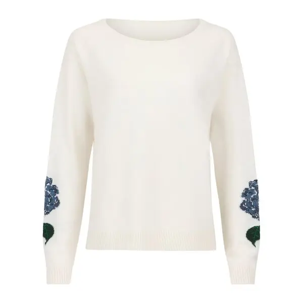CATNIP AND SEAWEED Hydrangea Cashmere Sweater