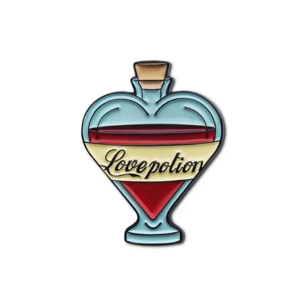 MAKE HEADS TURN Enamel Pin - Black/red