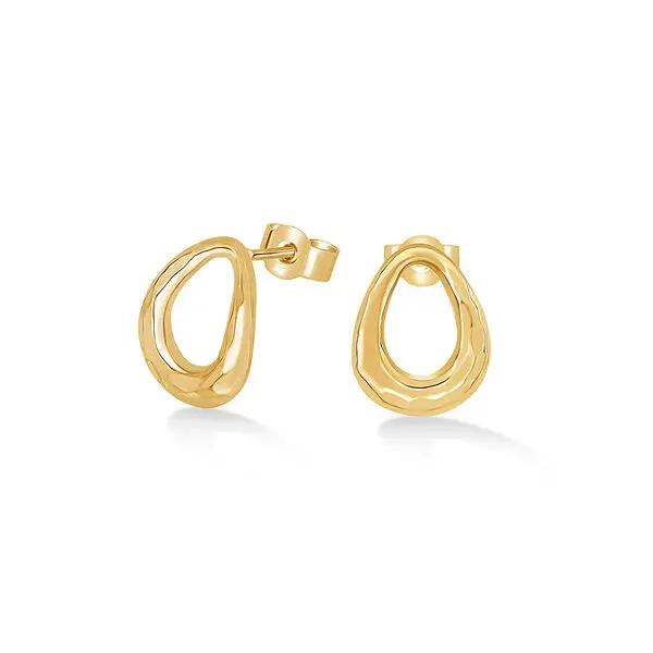 DOWER & HALL Large Entwined Stud Earrings - Gold