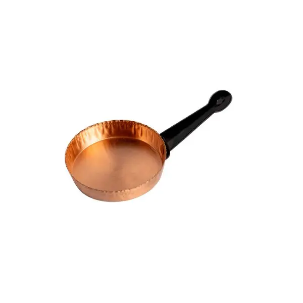 ANATOLIACRAFT Black / Brown Handmade Pure Copper Miniature Frying Pan - Black/brown