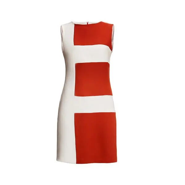 RUMOUR LONDON Marie Striped Silk Dress - Red