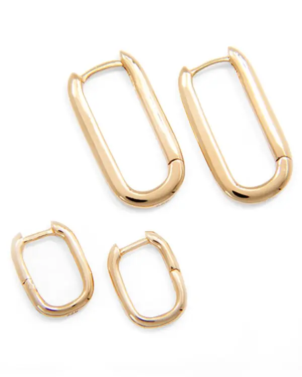 BELINDA JEWELZ Ivy U Huggie Earrings - Gold
