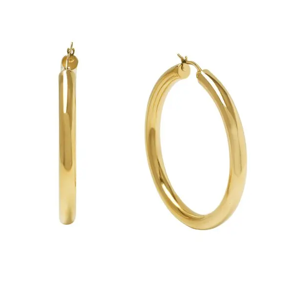 HOOPS + CHAINS LDN Dynamite Hoops - Gold