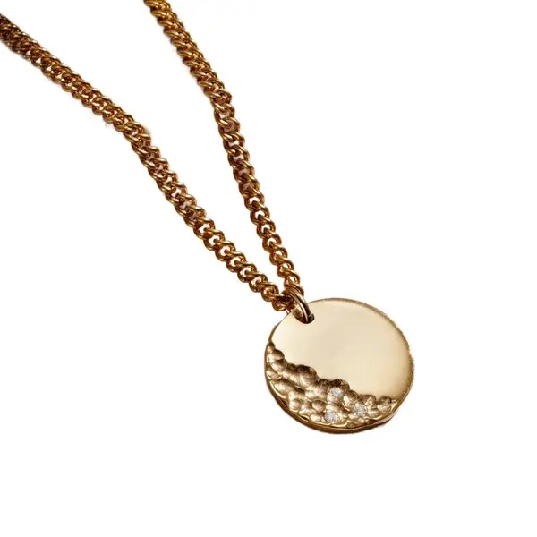 POSH TOTTY DESIGNS Strata Disc Necklace - Gold