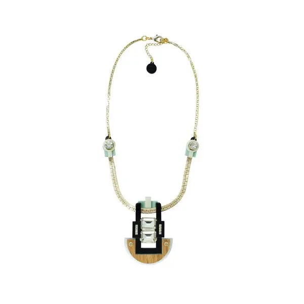 GISSA BICALHO Acrylic Choker Necklace - White
