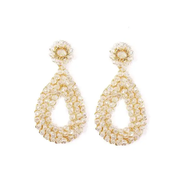 LAVISH BY TRICIA MILANEZE Diana Teardrop Earrings - Yellow