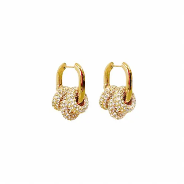 VICKY&NICO Square Harmony Trio Earrings - Gold