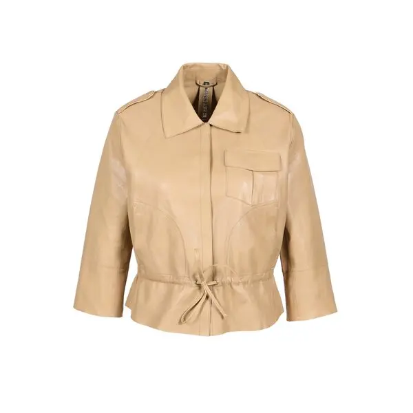 FREAKY NATION Leather Jacket With Three-quarter Sleeves