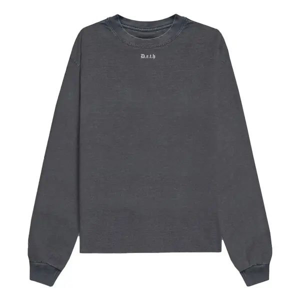 DONT EAT THE HOMIES Deth Long Sleeve Garment Dyed Cotton T-shirt