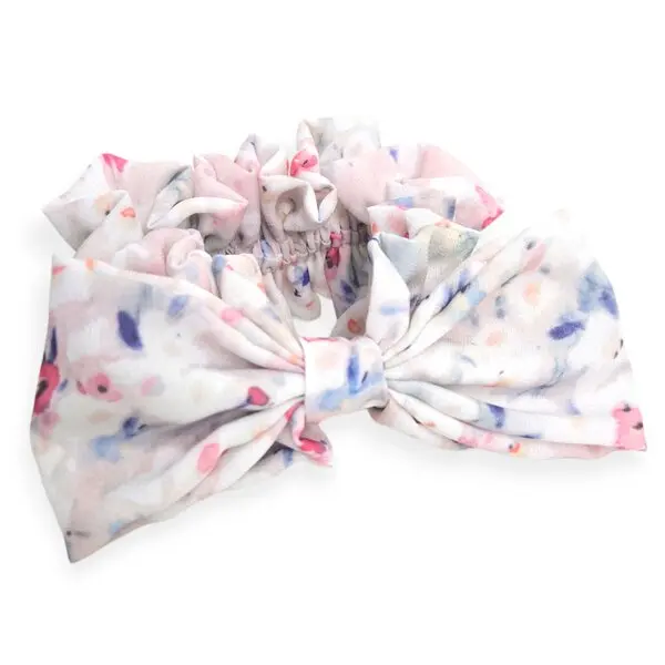 KATHY C VANG Serena Floral Scrunchie - Blue