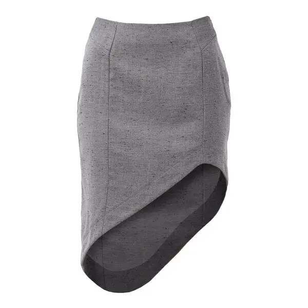 MAISON BOGOMIL Asymmetric Mini Skirt - Grey