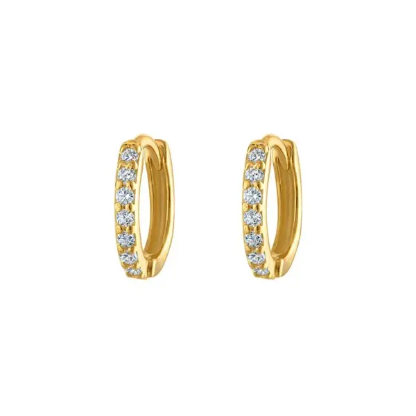 OUTOFOFFICE Eight Mm Huggie Hoop Earring - Gold