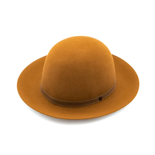 DORIA 1905 Lapin Suede Felt Rolling Hat - Brown