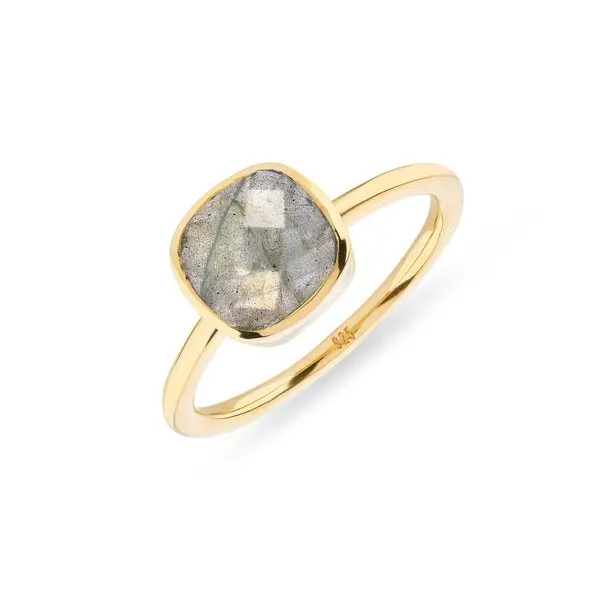 AUREE JEWELLERY Mondello Labradorite Ring - Brown