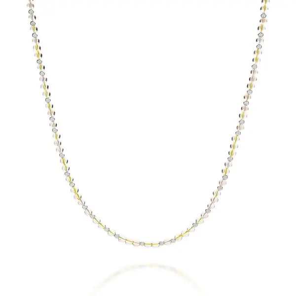 NELLOU JEWELLERY Jewel Bead Citrine Sterling Silver Necklace - Silver/yellow