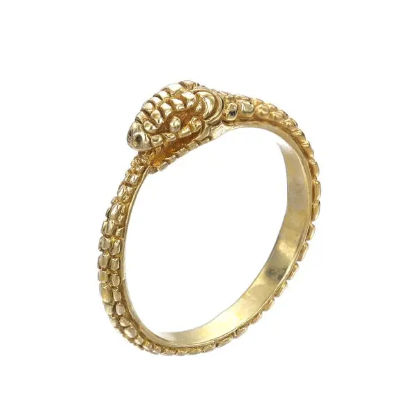 Zoë & Morgan Eternity Snake Ring - Gold