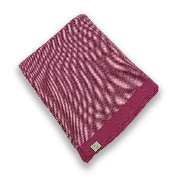 OTTO & SPIKE Lightweight Wool Blankets Lolly Hibiscus Large - Pink