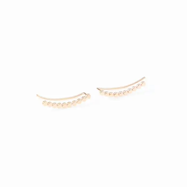 INARI JEWELLERY On The Rise -filled Climber Earrings - Gold