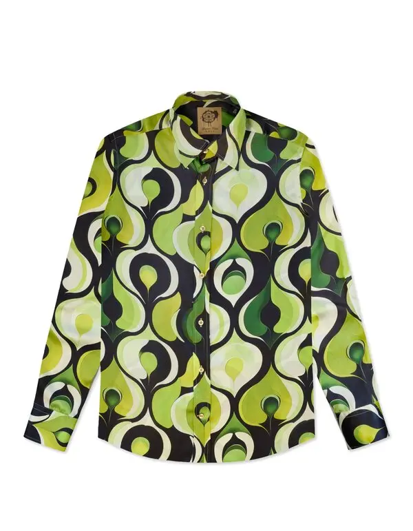 GRESHAM BLAKE Apples Silk Shirt