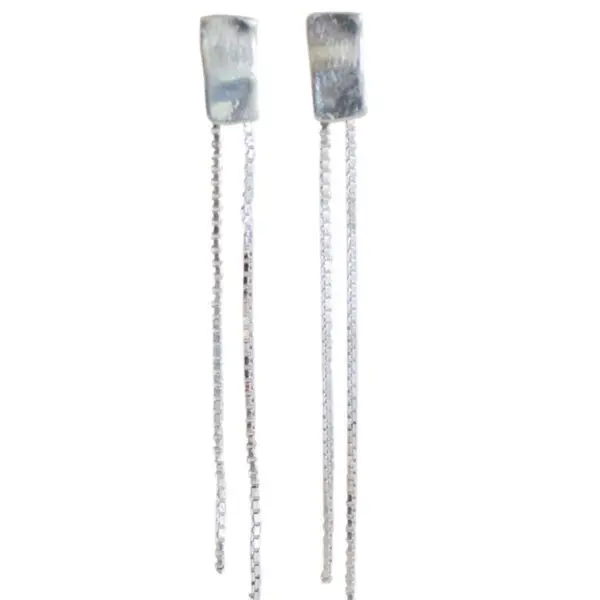 KAREN HALLAM Isadora Stud Earrings - Silver