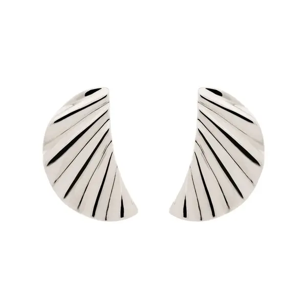 EMMA HOLLAND JEWELLERY Wave Clip Earrings - Silver