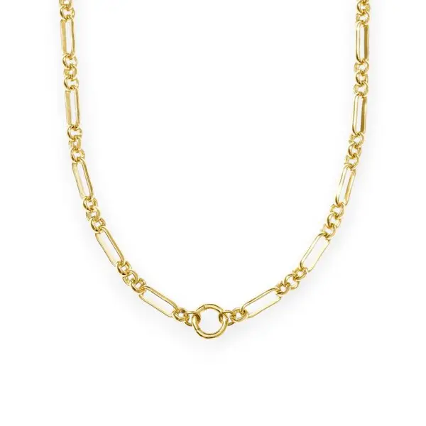 ALEXIE OF ATHENS Tria Charm Chain Necklace - Gold