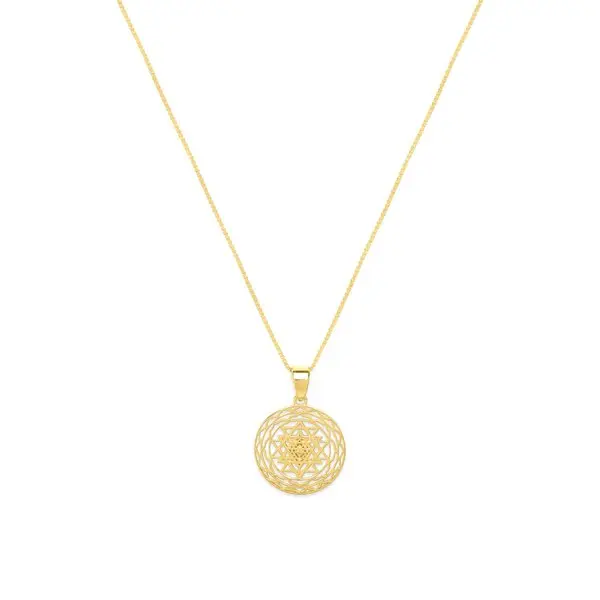 SEVEN SAINTS Sri Yantra Supreme Manifestor Necklace - Gold