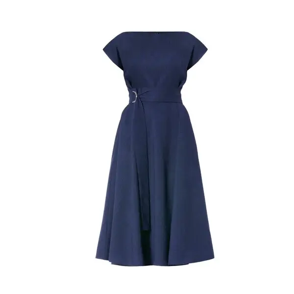 MEEM LABEL Stine Midi Dress - Blue