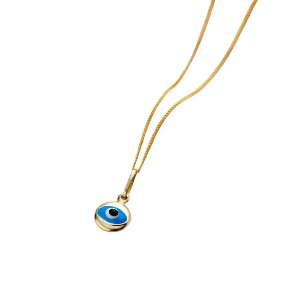 POSH TOTTY DESIGNS 9ct Mini Evil Eye Necklace - Gold