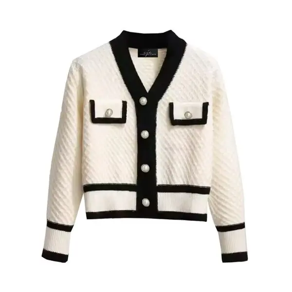 CHANEL JOAN ELKAYAM Wool-cashmere Blend Cardigan - Black