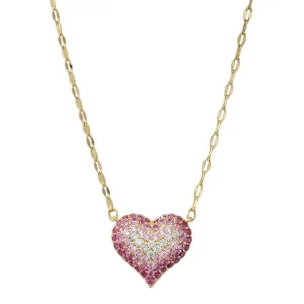 NATIVE GEM Queen Of Heart Necklace - Pink