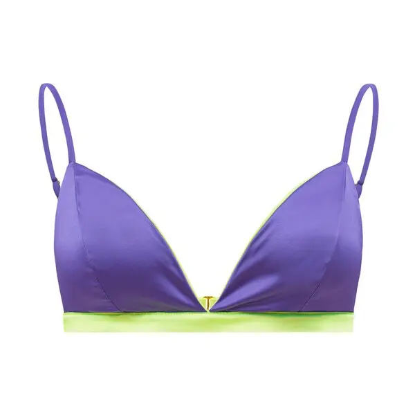EKCENTRIK Rain Satin Bralette - Purple