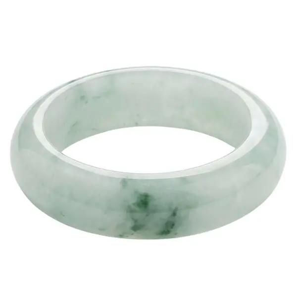 SEREE Koi Jadeite Ring - Green/grey