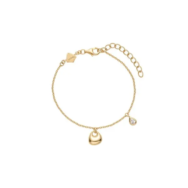 VANCHI Nora Double Pendant Bracelet - Gold