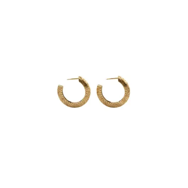 GUTTA DESIGN Arc Earrings Plated Sterling Silver - Gold
