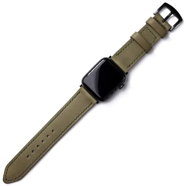 ROARCRAFT Leather Watch Strap - Green