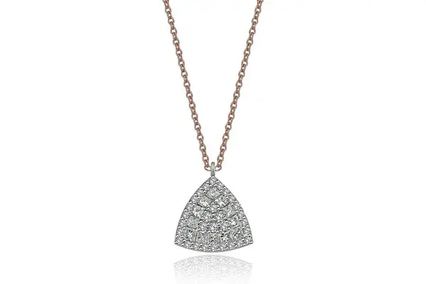REIS JEWELLERY Mini Desert 14k Diamond Necklace - Rose Gold