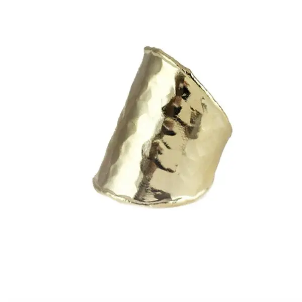 MARCIA MORAN Viona Open Hammered Ring - Gold