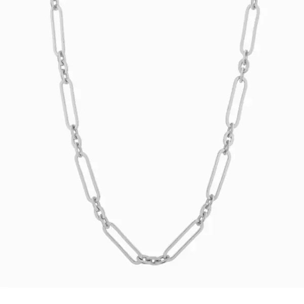 GEM BAZAAR JEWELLERY Shimmer Toggle Chain - Silver