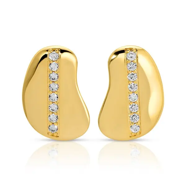 ZEPPLIN THE LABEL Beatrice Organic Statement Earrings - Gold