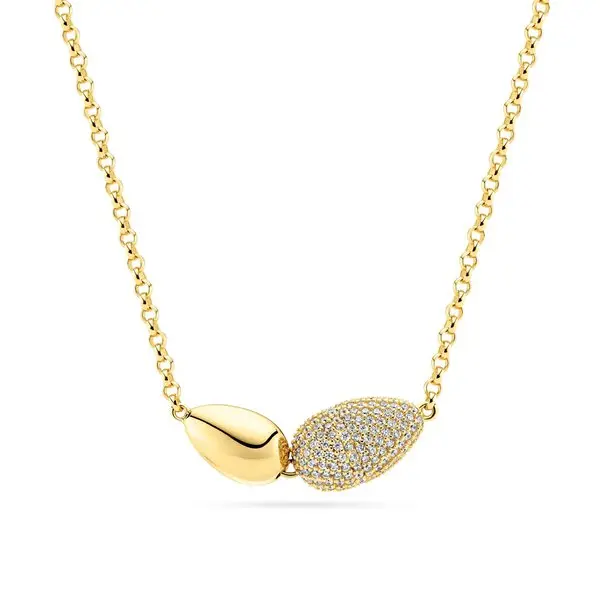 SIF JAKOBS JEWELLERY Goccia Due Necklace - Gold