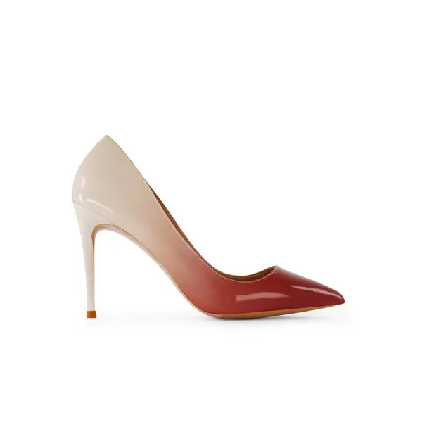SUBASHINI HEELS Stiletto Pumps - Brown/white