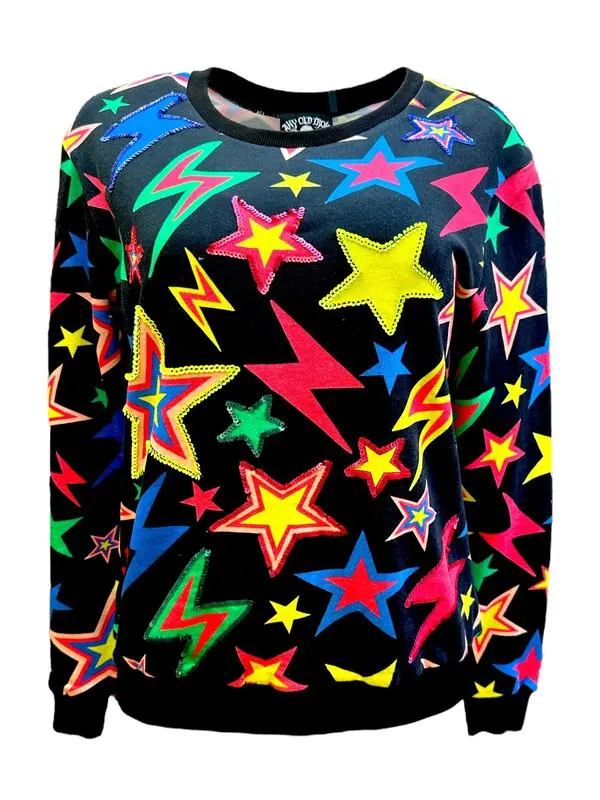 ANY OLD IRON Sequin Embellished Sweatshirt - Black