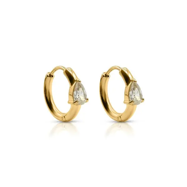 EVER JEWELLERY Rush Hour Hoop Earrings - Gold