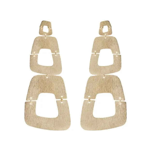 MARCIA MORAN Mila Statement Earrings - Gold