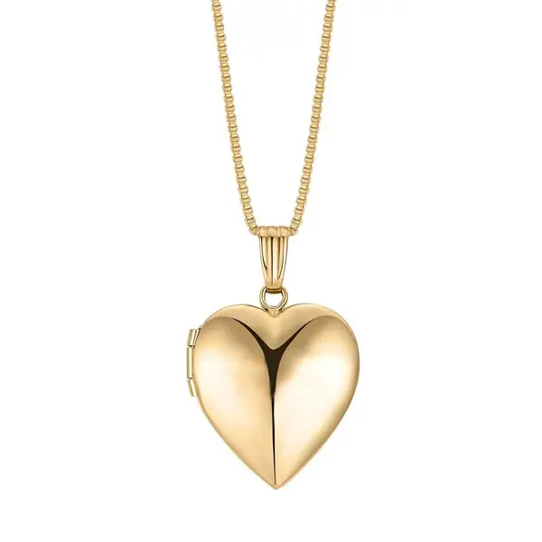 KATY FAYE Valentina Heart Locket Necklace - Gold