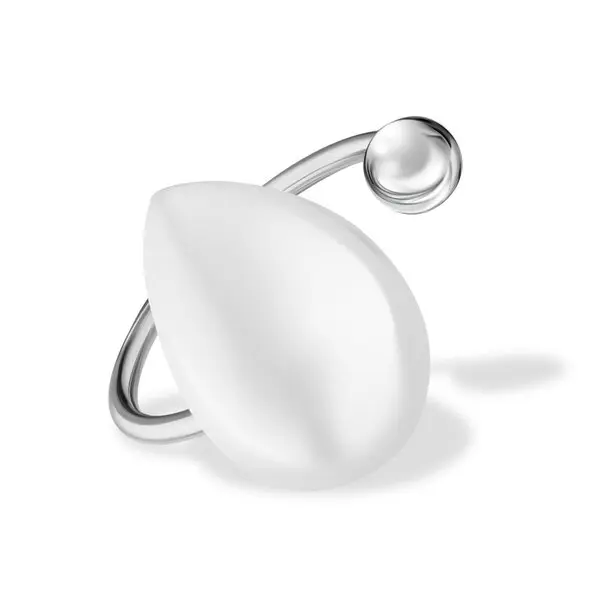 REJECTED HEARTS CLUB Marry Yourself Pearl Ring - White/silver