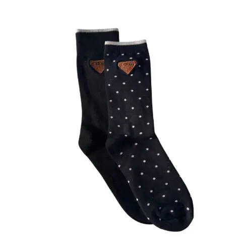 ST. CAYMAN Bamboo Double Bundle Socks - Black