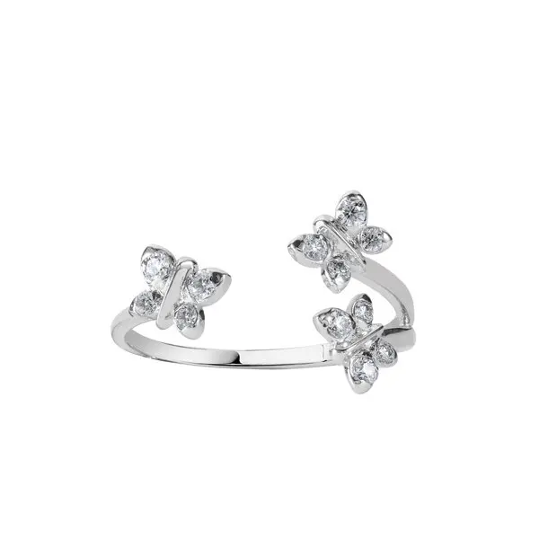 BLOOMTINE | EARTH ANGEL HQ Flutterfly Sterling Ring - Silver