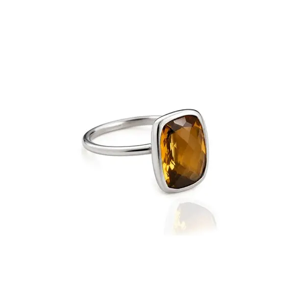 THE JEWELLERY STORE LONDON Desert Sunrise Quartz Ring - Silver